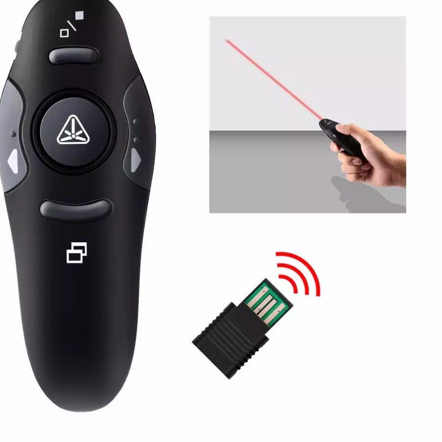 Jual Menarik Wireless Laser Red Pointer Presenter 805 Remote Control 2 ...