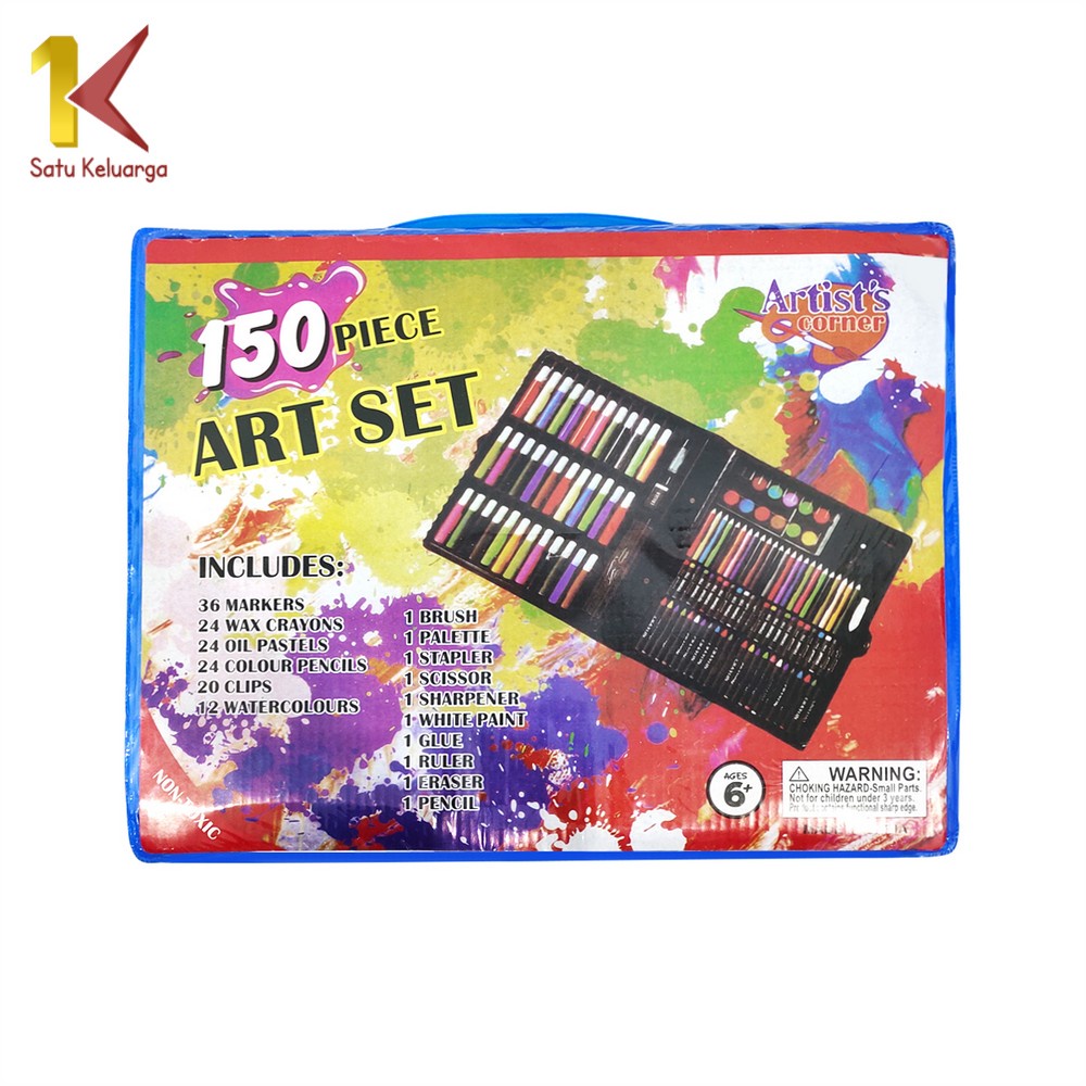 Jual Satu Keluarga Crayon Set Pensil Warna Isi 150PCS A28 Peralatan ...
