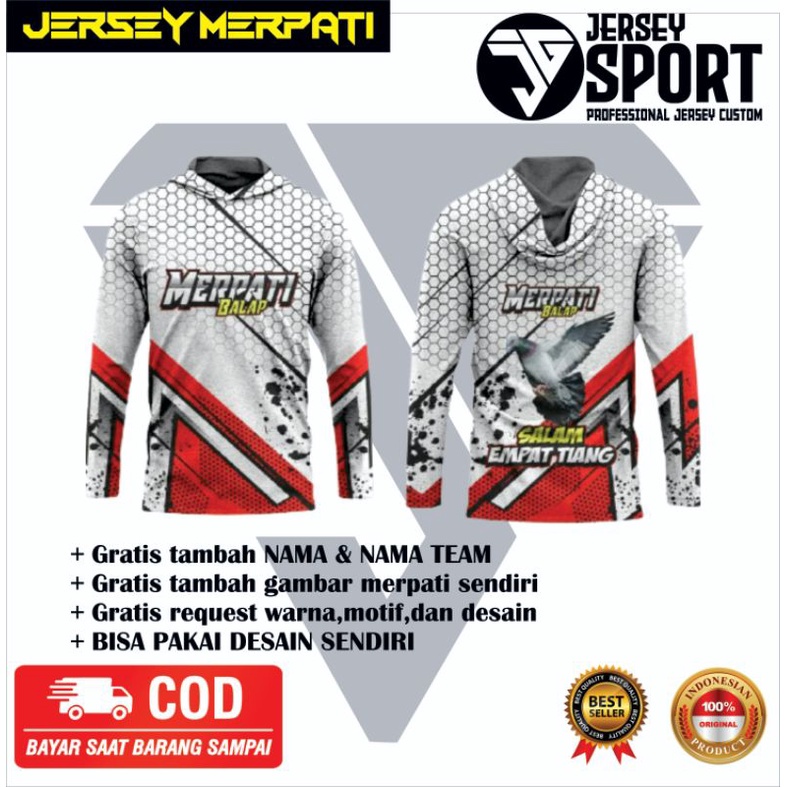 Jual Jersey MERPATI BALAP CUSTOM DESAIN BEBAS REQUEST | Shopee Indonesia