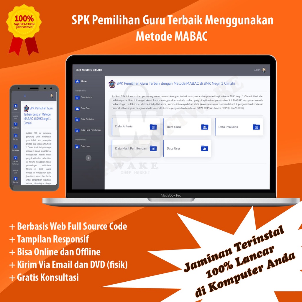Jual APLIKASI SPK METODE MABAC BERBASIS WEB FITUR DINAMIS | Shopee ...