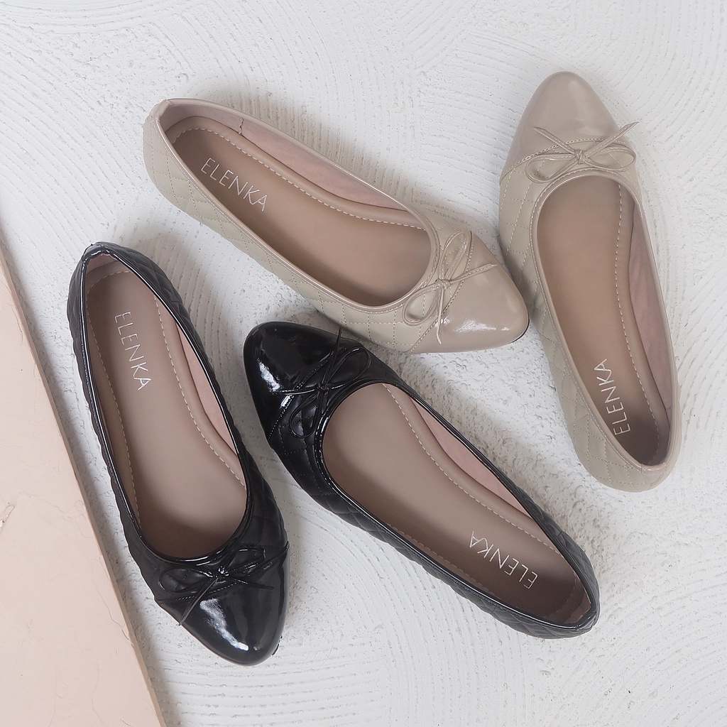 Jual Elenka-Davina Flat Shoes Bigsize-Size 36,45-Sepatu jumbo size plus ...