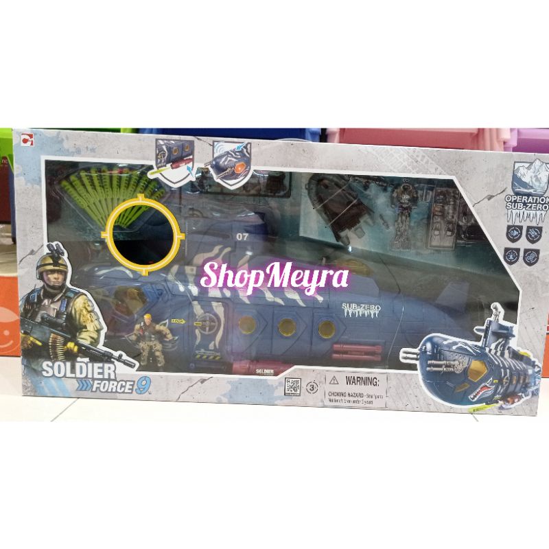 Jual Soldier Force 9 Operation Sub Zero Battle Submarine Playset ...