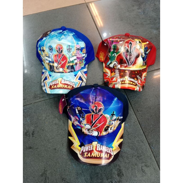 Jual topi baseball anak powe rangers/topi baseball anak print bordir ...