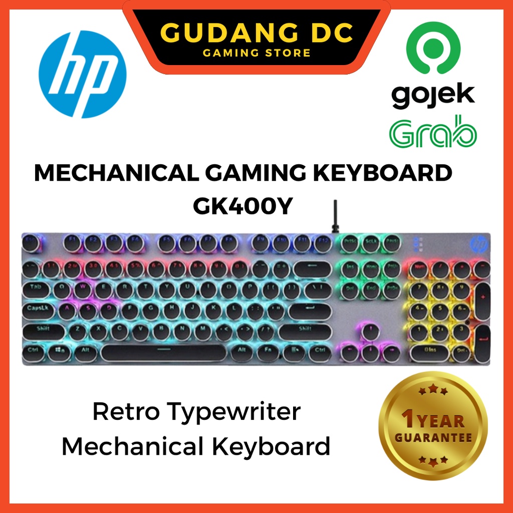 Jual Keyboard Gaming RGB Blue Switch Mechanical Keyboard HP GK400Y ...