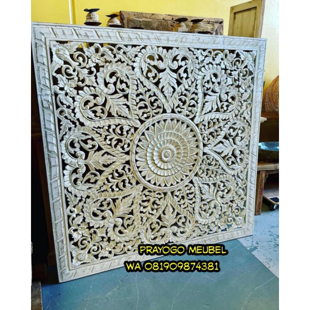 Jual panel hiasan dinding ukiran bali antik vintage kayu jati | Shopee ...
