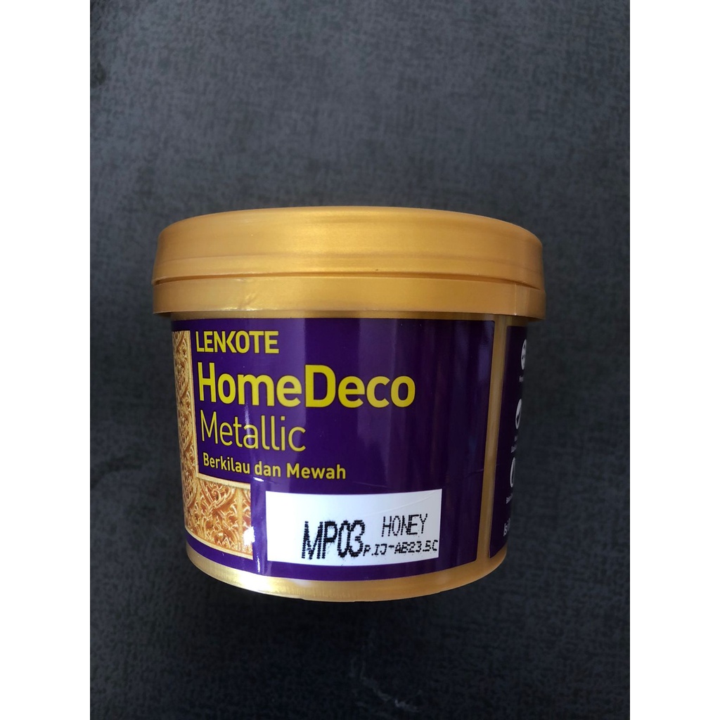 Jual Cat Tembok Emas Gold 200 ml Metalic Home Deco Lenkote Avian Brand ...