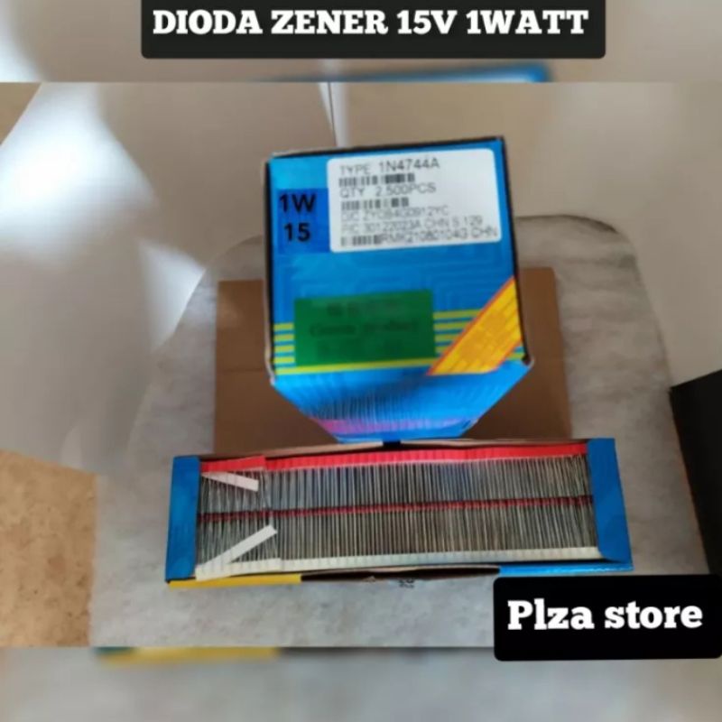 Jual 10.pcs Dioda Zener 15V 1N4744A 1W Dioda zener 15v 1watt Z15v 1w | Shopee Indonesia