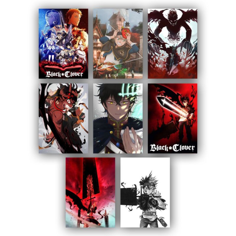 Jual [16 Pcs] Poster Anime Black Clover Banteng Hitam Squad / Poster ...