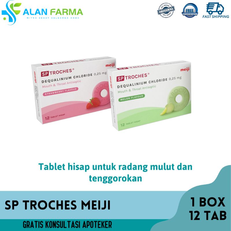 Jual SP Troches Tablet Hisap | Tablet Hisap Sakit Tenggorokan | Shopee ...