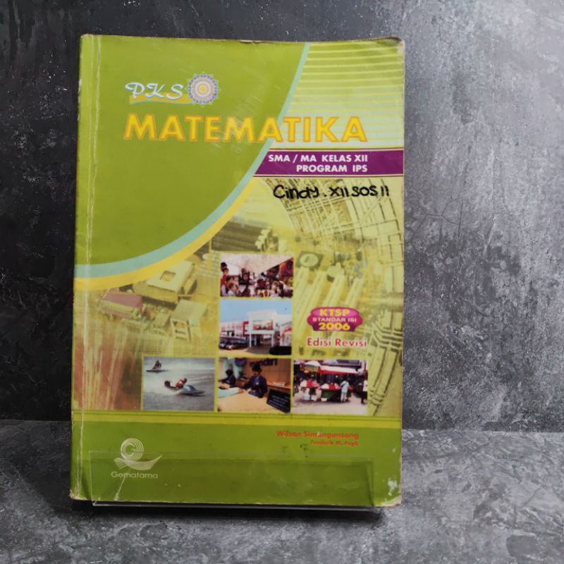 Jual Buku Matematika Program IPS kelas 12, XII, SMA, Gematama, Wilson ...
