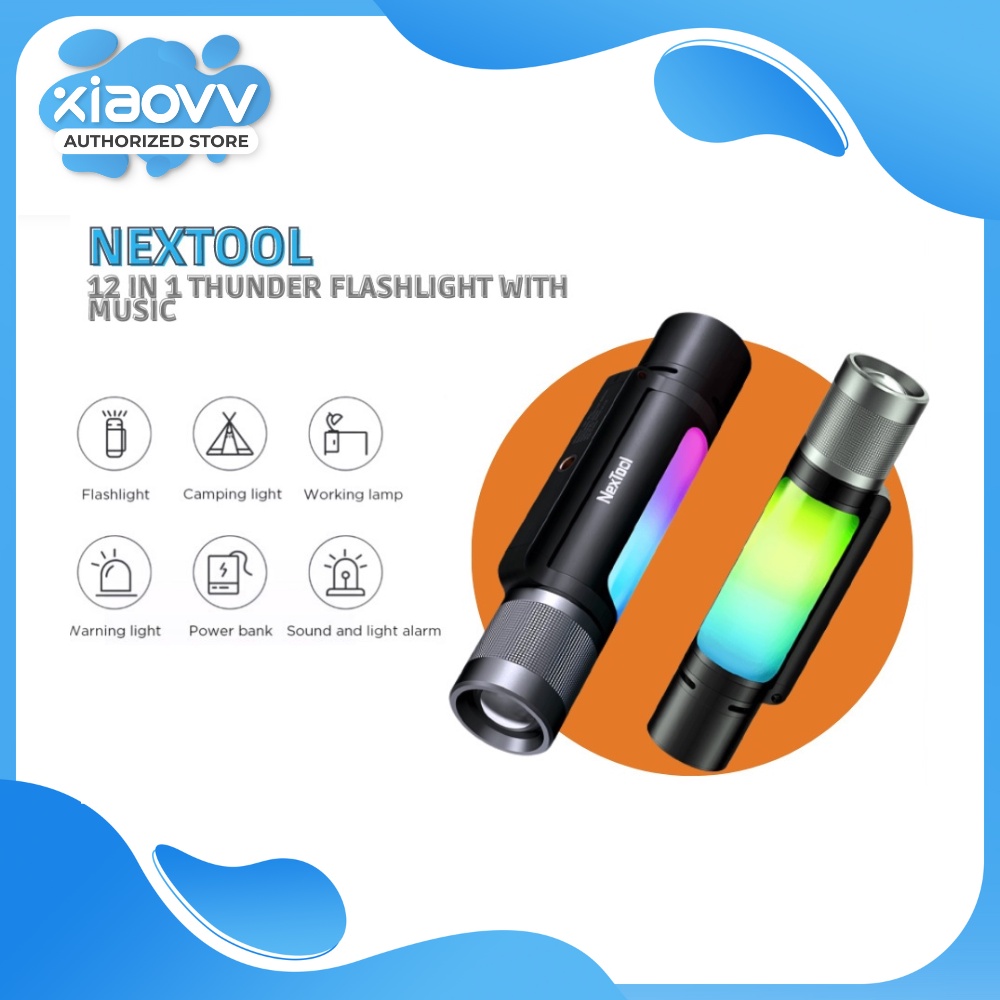 Jual Nextool 12 In 1 Thunder Flashlight with Music Speaker 4 Color ...
