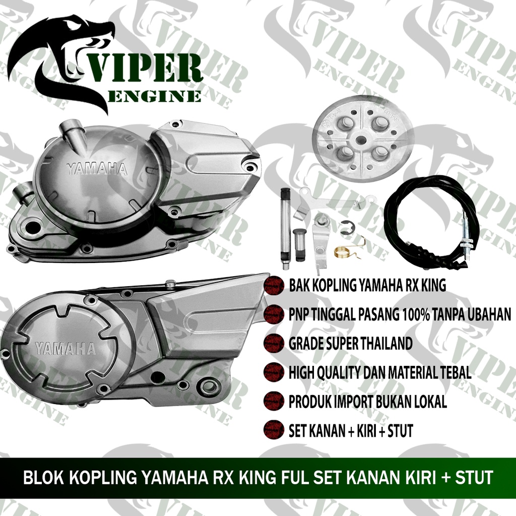 Jual [ BISA COD ] BLOK KOPLING MAGNET RX KING RXKING NEW BARU MODEL MX KANAN KIRI 1 SET LENGKAP ...