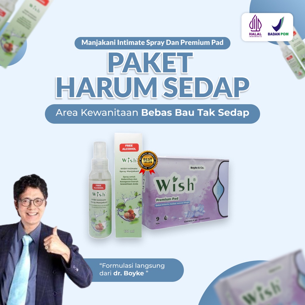 Jual PAKET HARUM SEDAP Perawatan Miss V Dr Boyke Intimate Spray Manjakani Premium Pad | Shopee ...