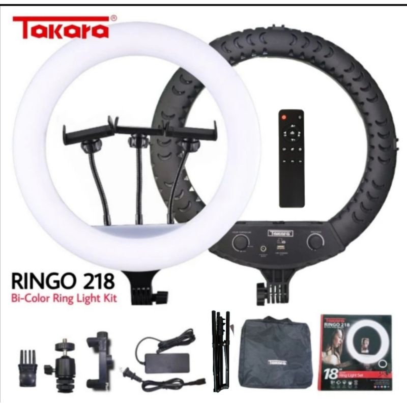 Jual Takara Ringo 218 RL18 Bi Color Ringlight 48W kit set | Shopee Indonesia