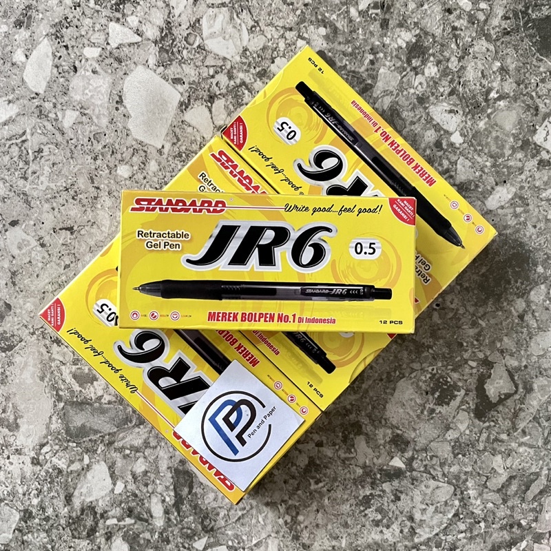 Jual Ballpoint Bolpoin Bulpen Pulpen Standard JR6 1 Pack | Shopee Indonesia