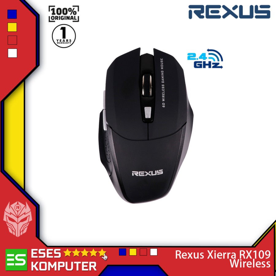 Jual Mouse Rexus RX109 RX-109 Xierra Professional Wireless - Gaming - Resmi | Shopee Indonesia