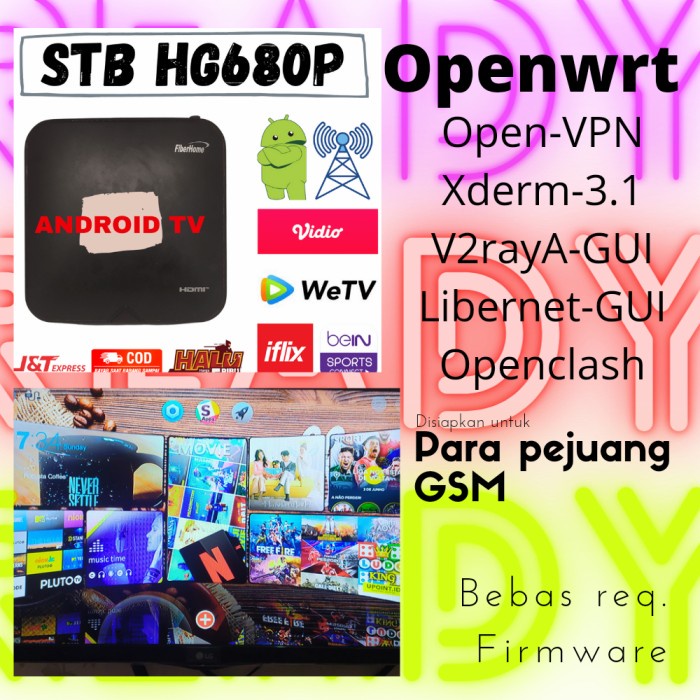 Jual Stb HG680P Openwrt LIMITED EDITION | Shopee Indonesia