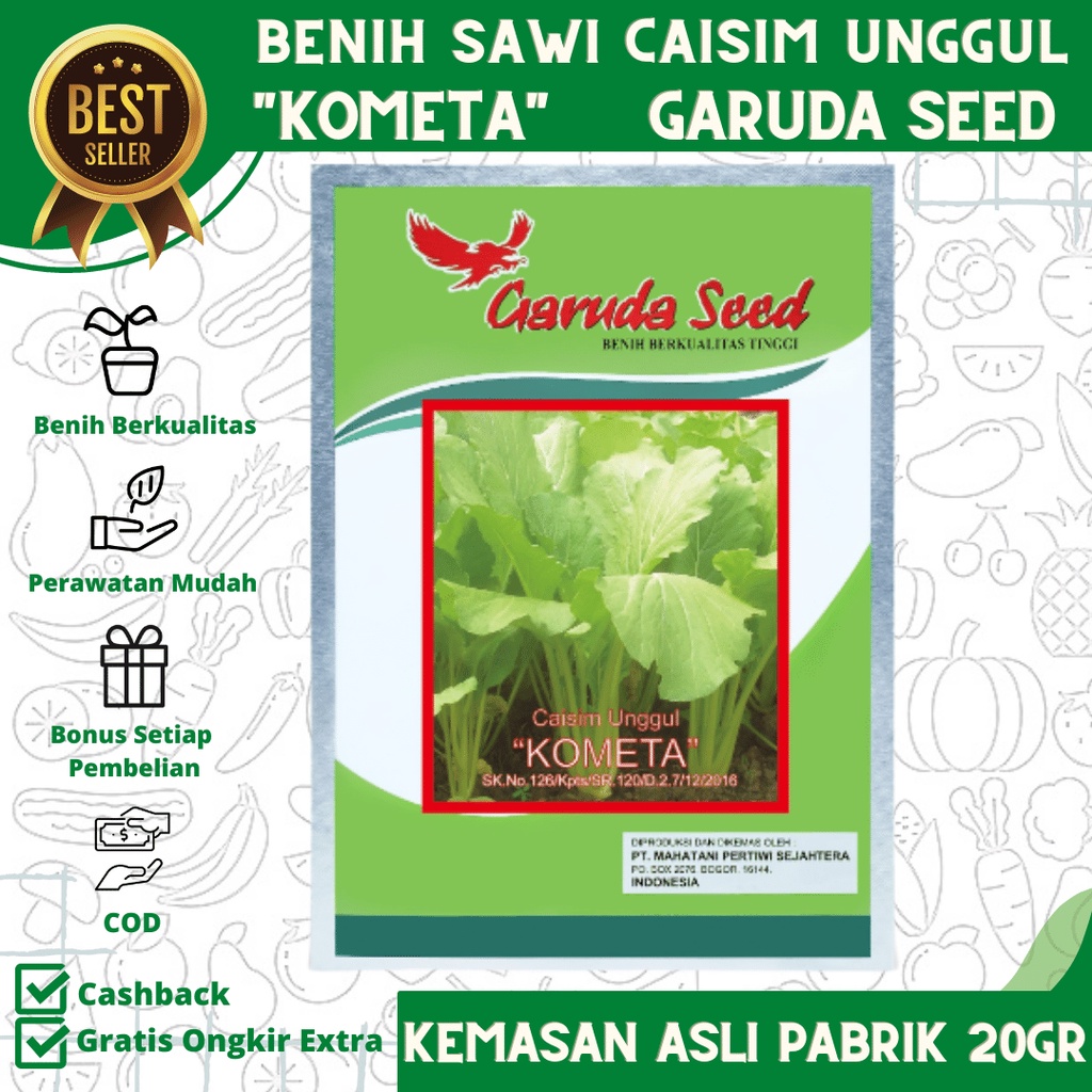 Jual Benih Sawi Manis Caisim Unggul Kometa Garuda Seed 20 Gram | Shopee Indonesia
