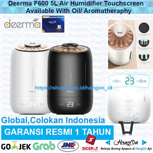 Jual DEERMA F600 5L Air Humidifier Ultrasonic Touch Screen F 600 5 ...