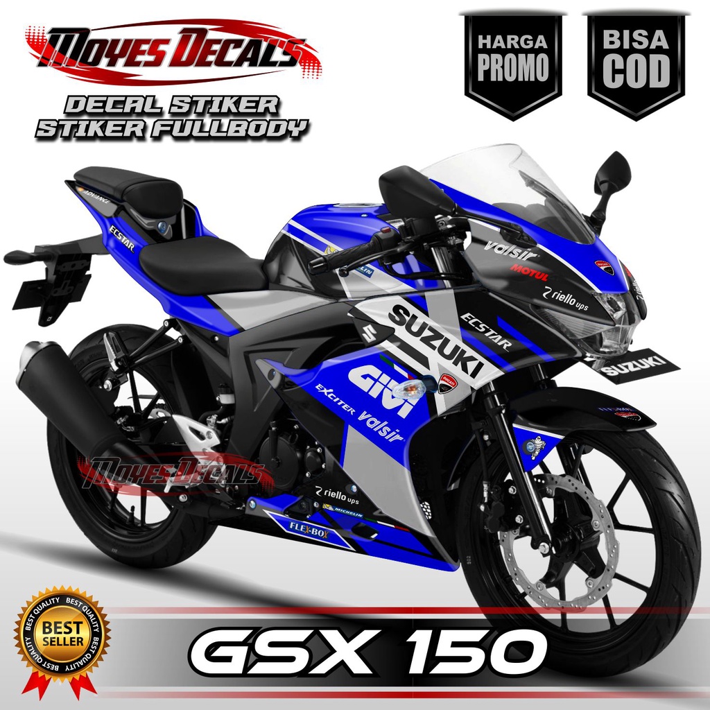 Jual Decal Gsx R150 Full Body Stiker Gsx R150 Full Body Decal Gsx 150 ...