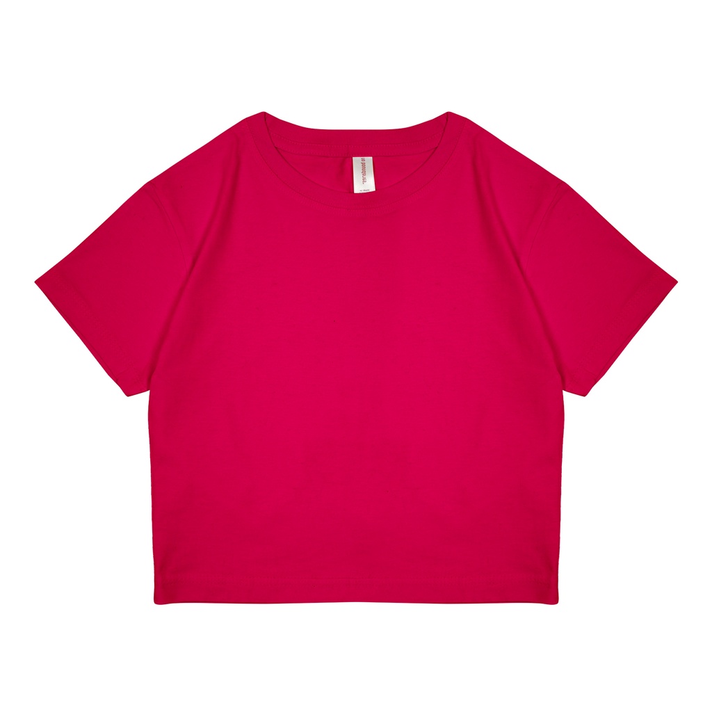 Jual Kaos Crop Top Polos Merah Fanta Combed 24S | Shopee Indonesia