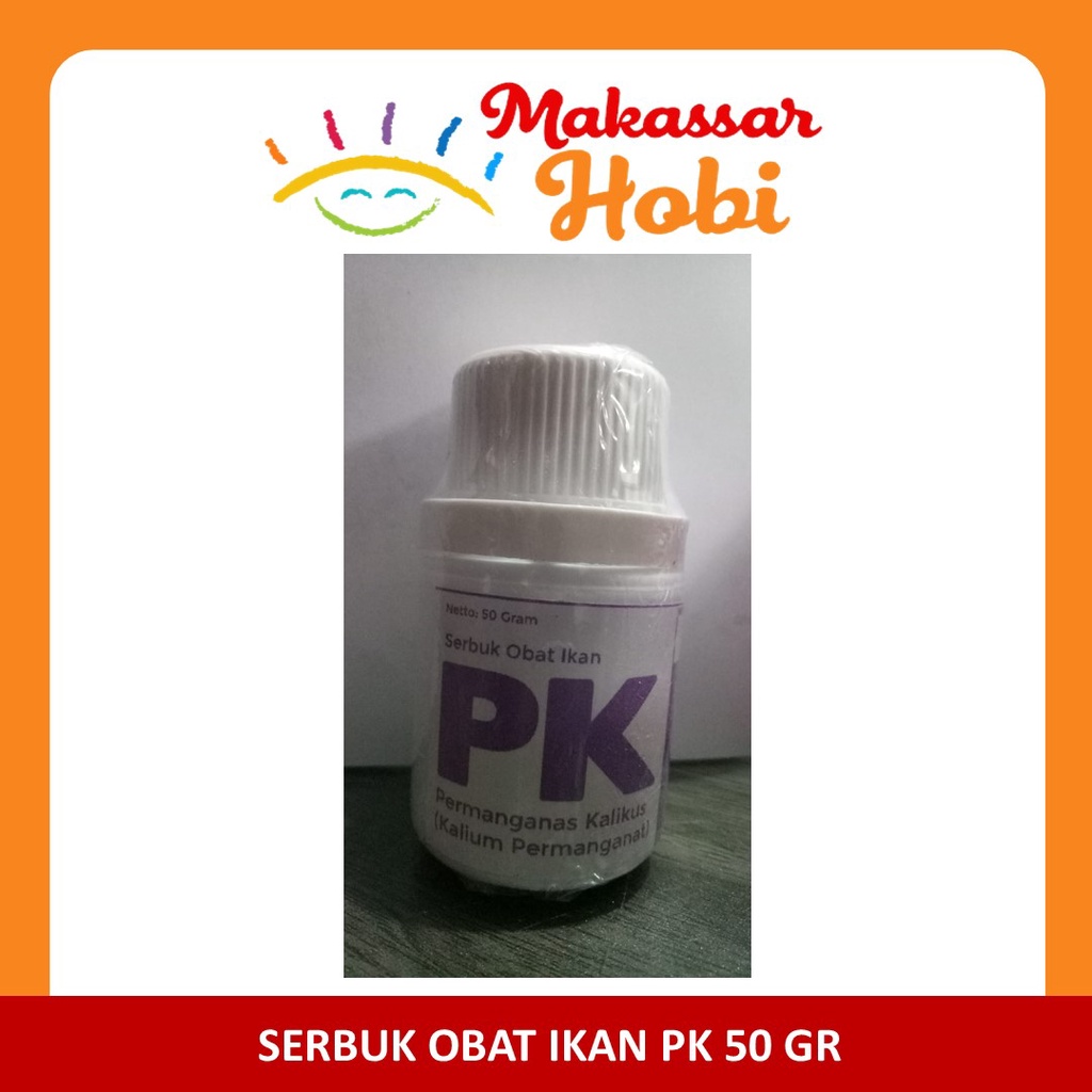 Jual PK Obat Ikan Koi Hias 50gr Permanganas Kalikus Kalium Permaganat ...