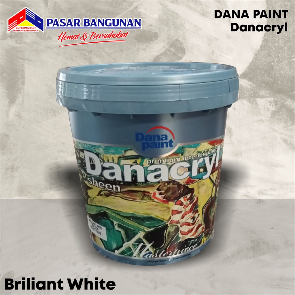 Jual Cat Interior DANAPAINT Danacryl Sheen Brilliant White Ready Mix 2 ...
