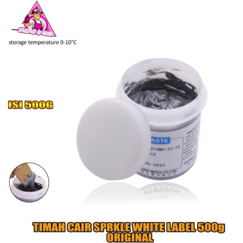Jual TIMAH CAIR SPRKLE OZ WHITE GREEN LABEL 500G TIMAH PASTA ORIGINAL ...