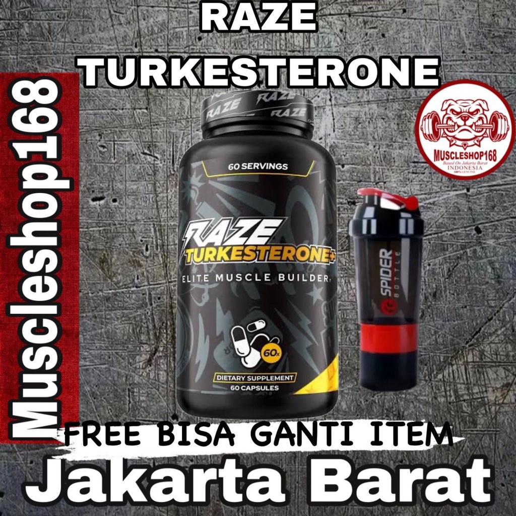 Jual RazeRepps Sport Raze Turkesterone + Muslce Builder 60 Caps Capsule ...