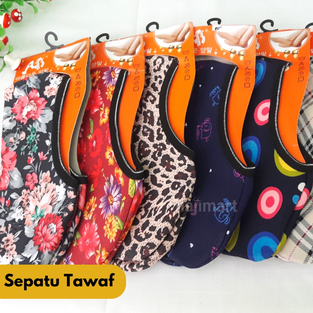 Jual SEPATU THAWAF MOTIF / SEPATU WANITA / PERLENGKAPAN HAJI UMROH ...