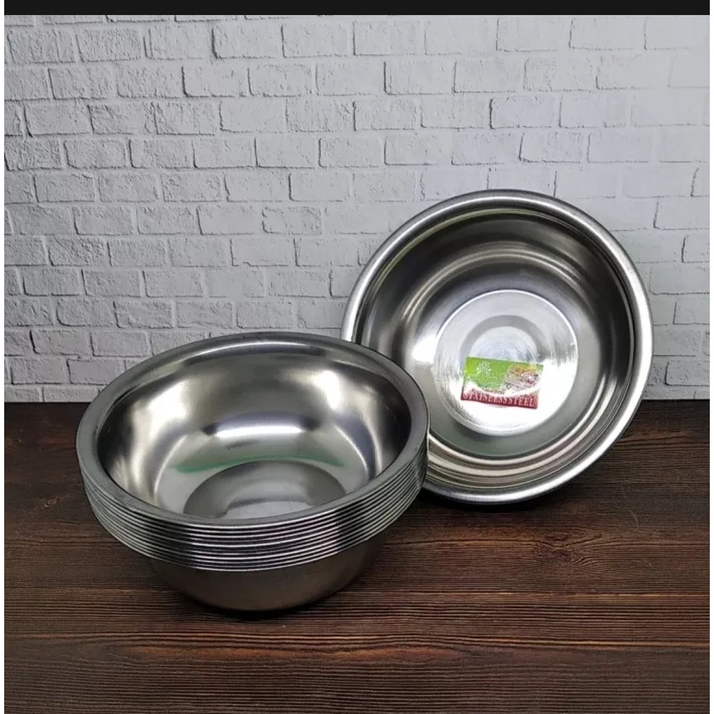 Jual Baskom Stainless Steel 14 cm, Baskom kobokan/ Mangkuk Kuah mq ...