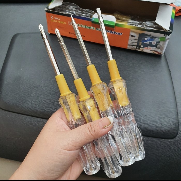Jual Tespen JUMBO Test Pen + OBENG BENING KEPALA PLUS MINUS BOLAK BALIK ...