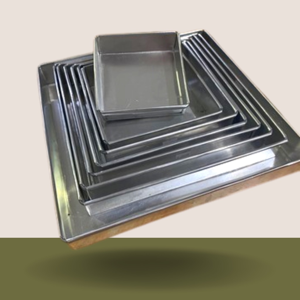 Jual LOYANG KOTAK TINGGI 7CM / LOYANG PERSEGI / LOYANG KUE (22CM-30CM ...