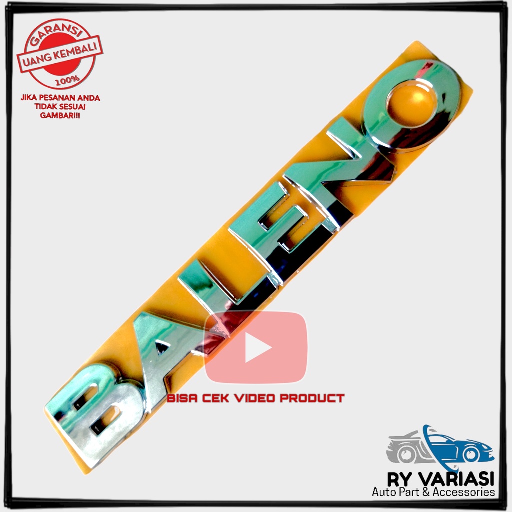 Jual Emblem BALENO original Suzuki Baleno logo merk tulisan Baleno ...