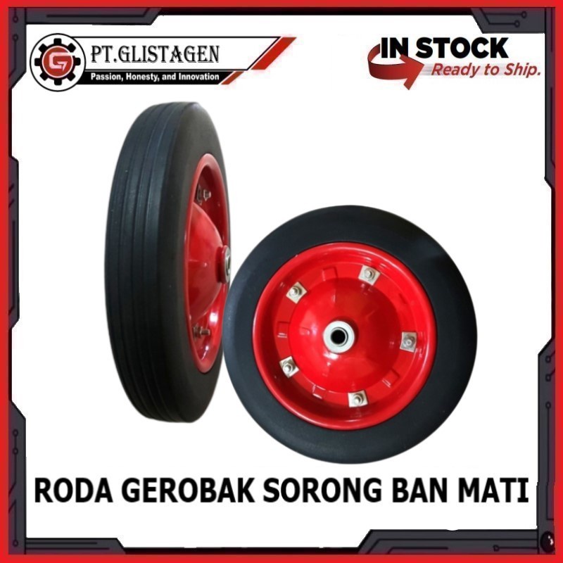 Jual Roda Gerobak Sorong Ban Mati 13" inch Roda Gerobak Pasir Ban Mati ...