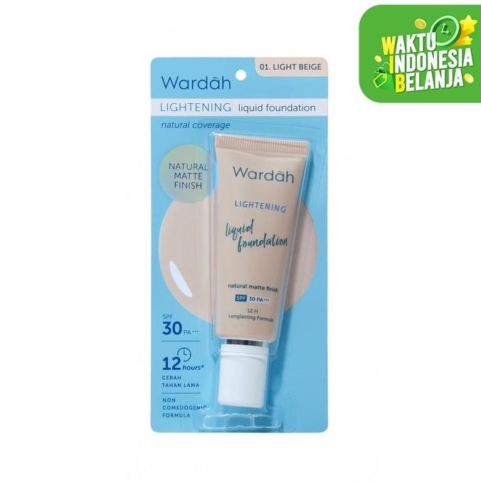 Jual [ COD ] Wardah Lightening Liquid Foundation 01. Light Beige 25ml ...