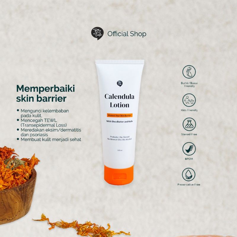 Jual BioTalk Calendula Salve Hand Body Lotion For Eczema Psoriasis Dry ...