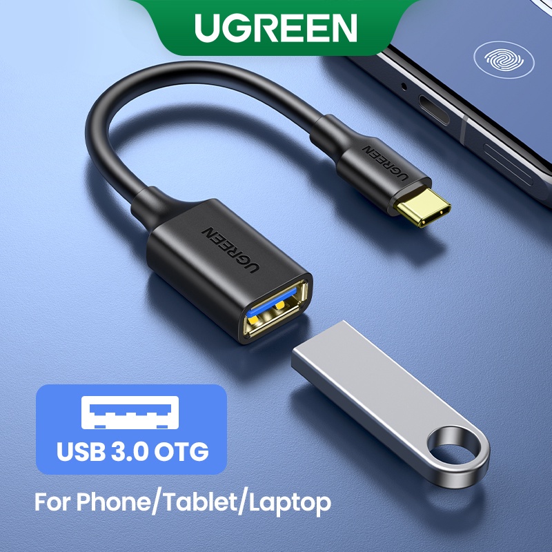 Jual Ugreen Kabel OTG Type C to USB 3.0 Female 12cm Flashdisk | Shopee ...