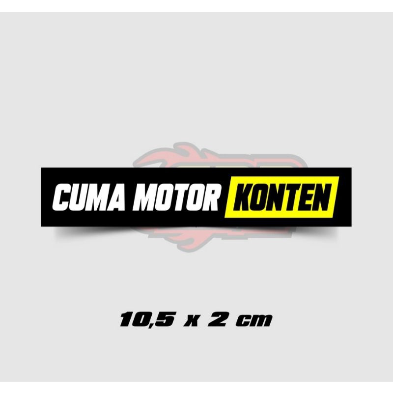 Jual stiker sticker cuma motor konten | Shopee Indonesia