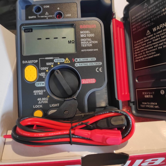 Jual Insu Meger Insulasi Tester Sanwa Mg1000 | Shopee Indonesia
