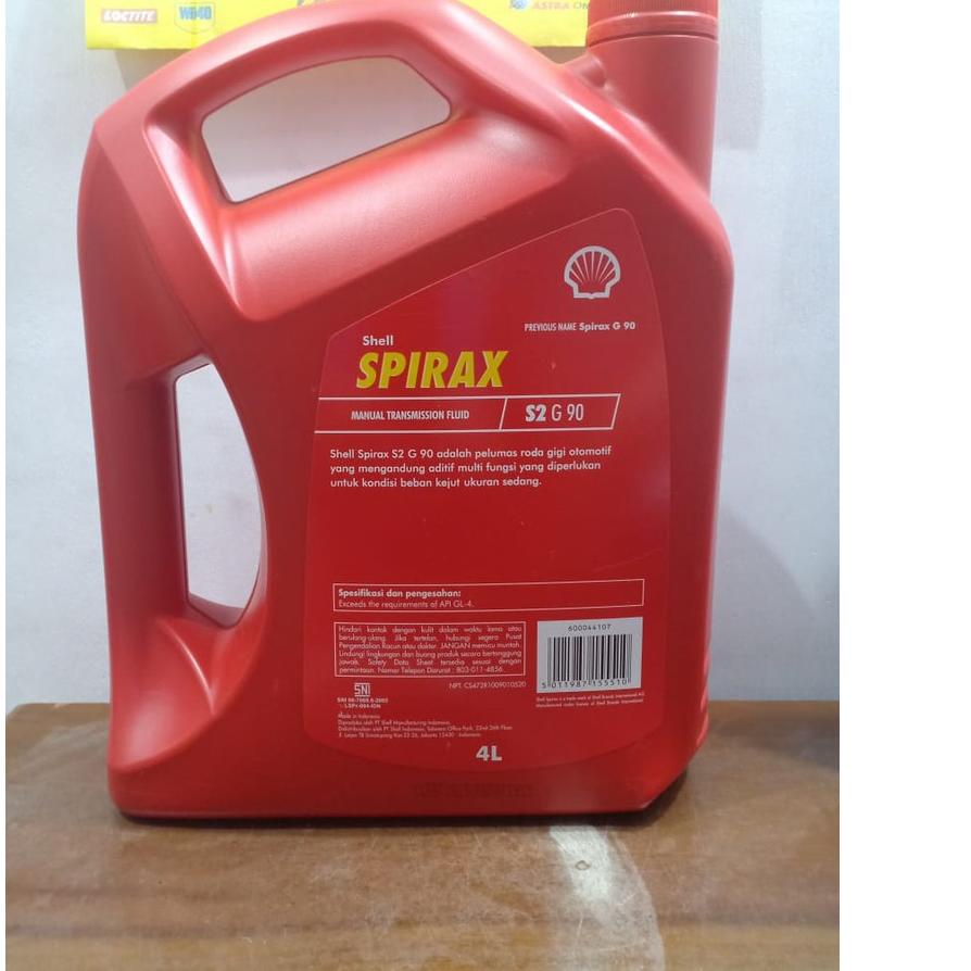 Jual New Products OLI SHELL SPIRAX S2 G 90 4L GALON- OLI MANUAL ...