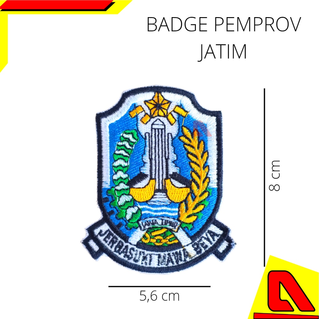 Jual BADGE PEMPROV JAWA TIMUR / ATRIBUT PNS / BET SERAGAM ASN BORDIR ...