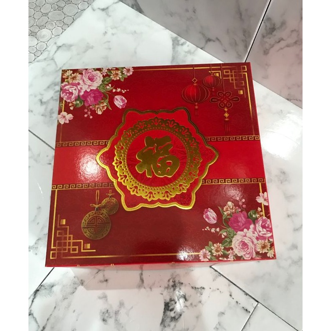 Jual Box Imlek 25x25x10cm (Bahan Karton Putih)/pcs | Shopee Indonesia