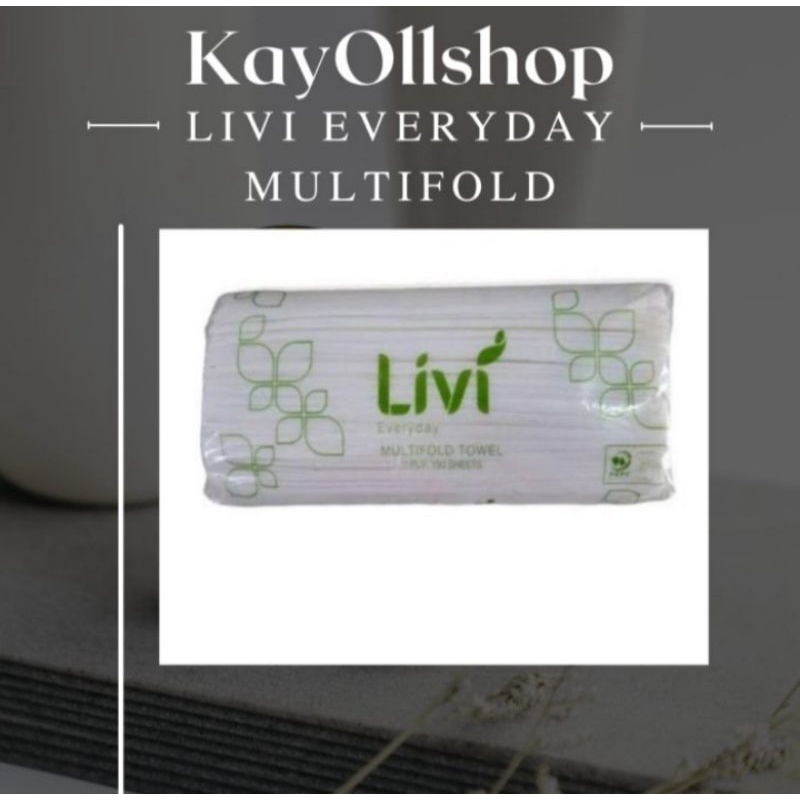 Jual Tissue LIVI Everyday Multifold Towel 150 Sheet Tisu Tangan ...