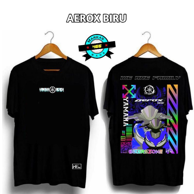 Jual KAOS YAMAHA AEROX | T Shirt Yamaha Aerox Indonesia | Sablon Digital Premium ( Sablon ...
