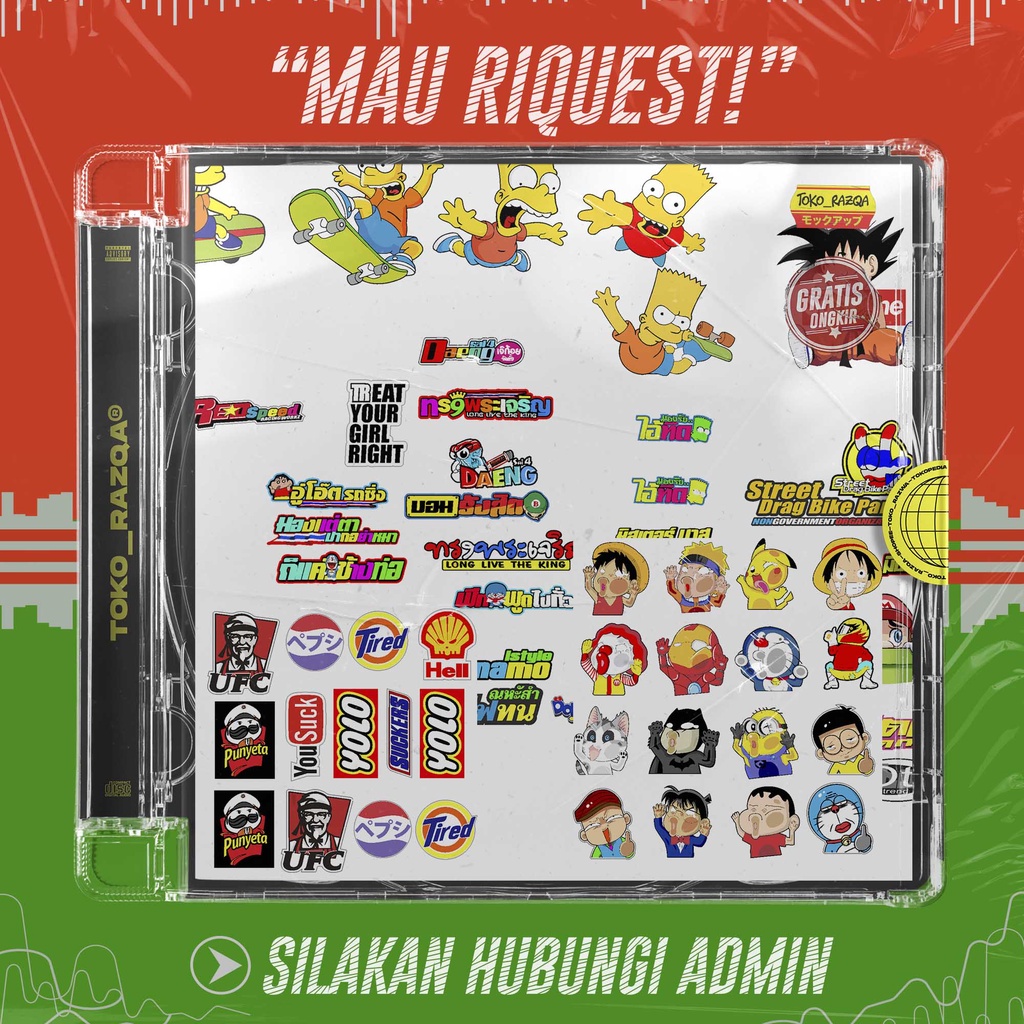 Jual Sticker Collection 3 CorelDraw - Disain Sablon DTF - DTG - STICKER ...