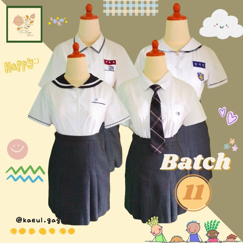 Jual Korean School Uniform Batch 11 by Kaeul Gage | Seragam Sekolah ...