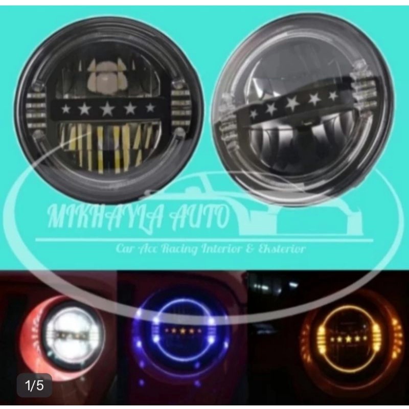 Jual Head Lamp LED Daymaker 7Inch Aeslux Jepp Hardtop Jimny Rubicon ...