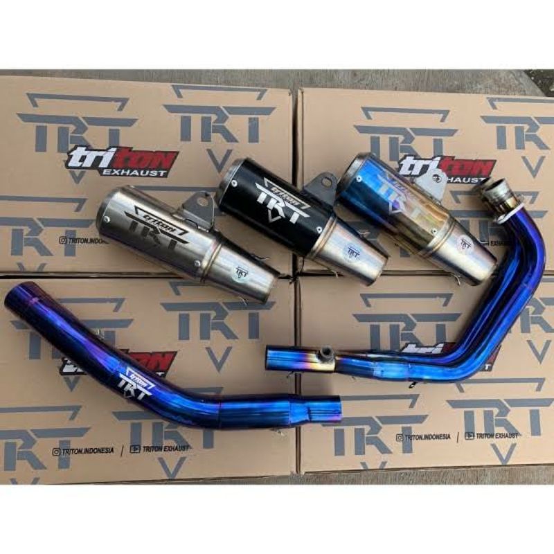 Jual Knalpot Ninja 250cc CBR 250 R25 Original Triton Header Blue ...