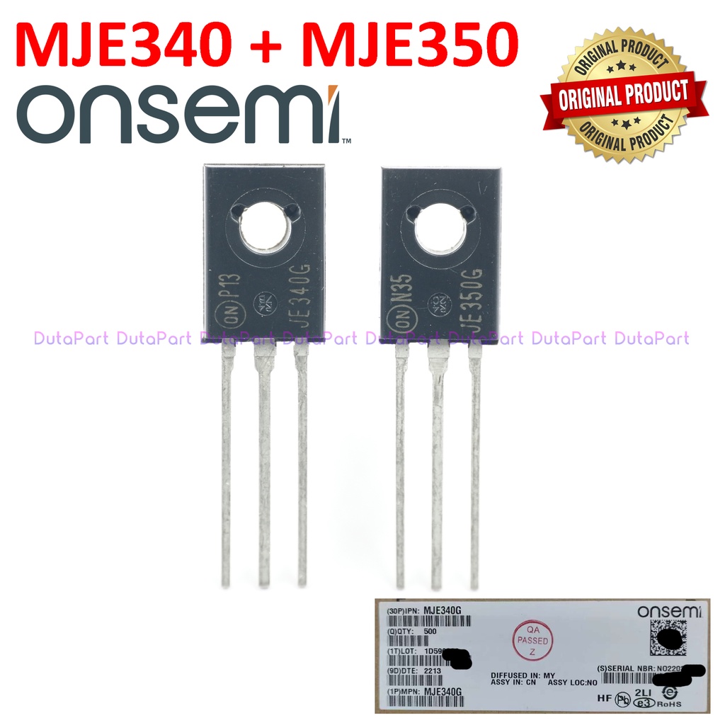 Jual JE340 JE350 ORIGINAL ON SEMICONDUCTOR MJE340 MJE350 Power ...